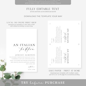 An Italian Tradition Sign, Printable Jordan Almonds Sign, Minimalist ...