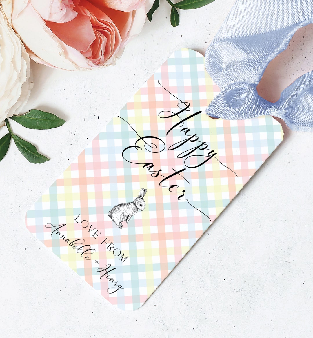 Printable Happy Easter Gift Tag Template, Easter Hunt Tag, Easter ...