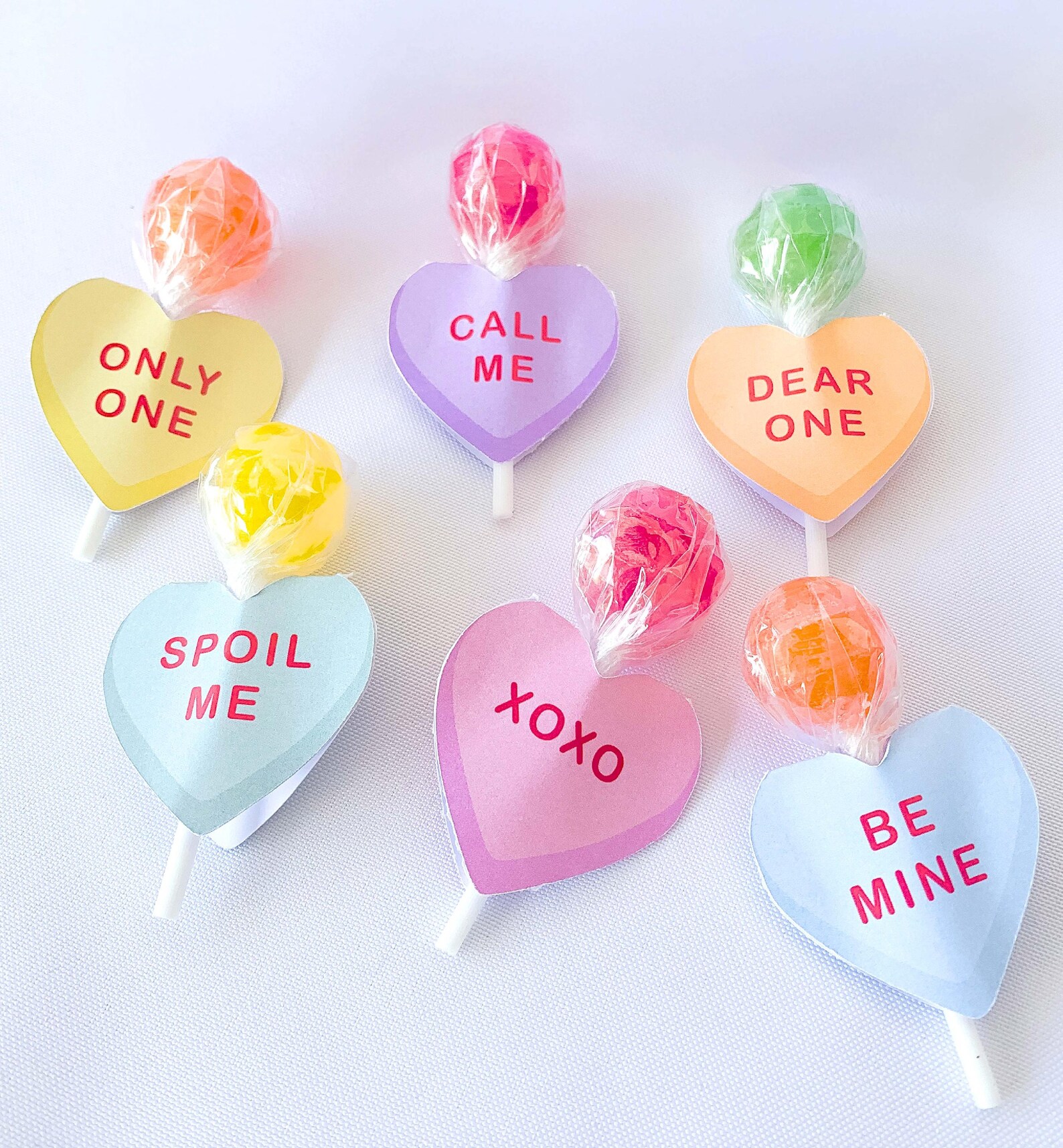 Printable Valentine's Day Lollipop Tags Template, Sweetheart Candy ...