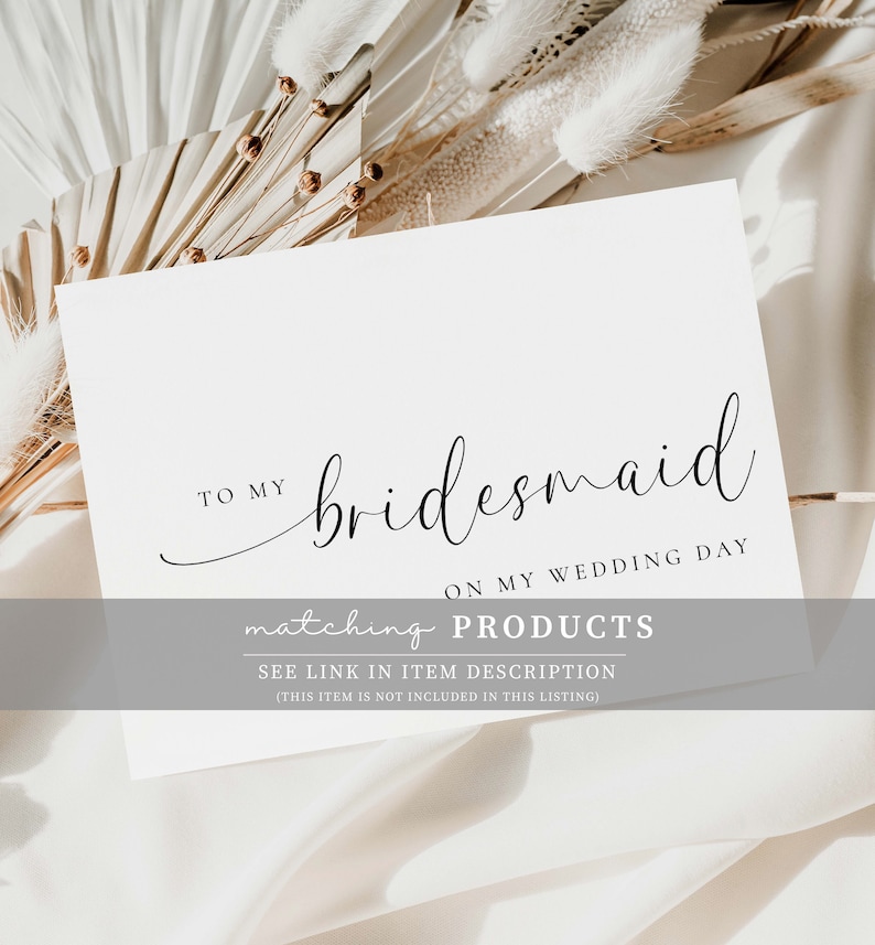 Printable Witness Thank You Card Template: Minimalist Wedding (5x7 Inch ...