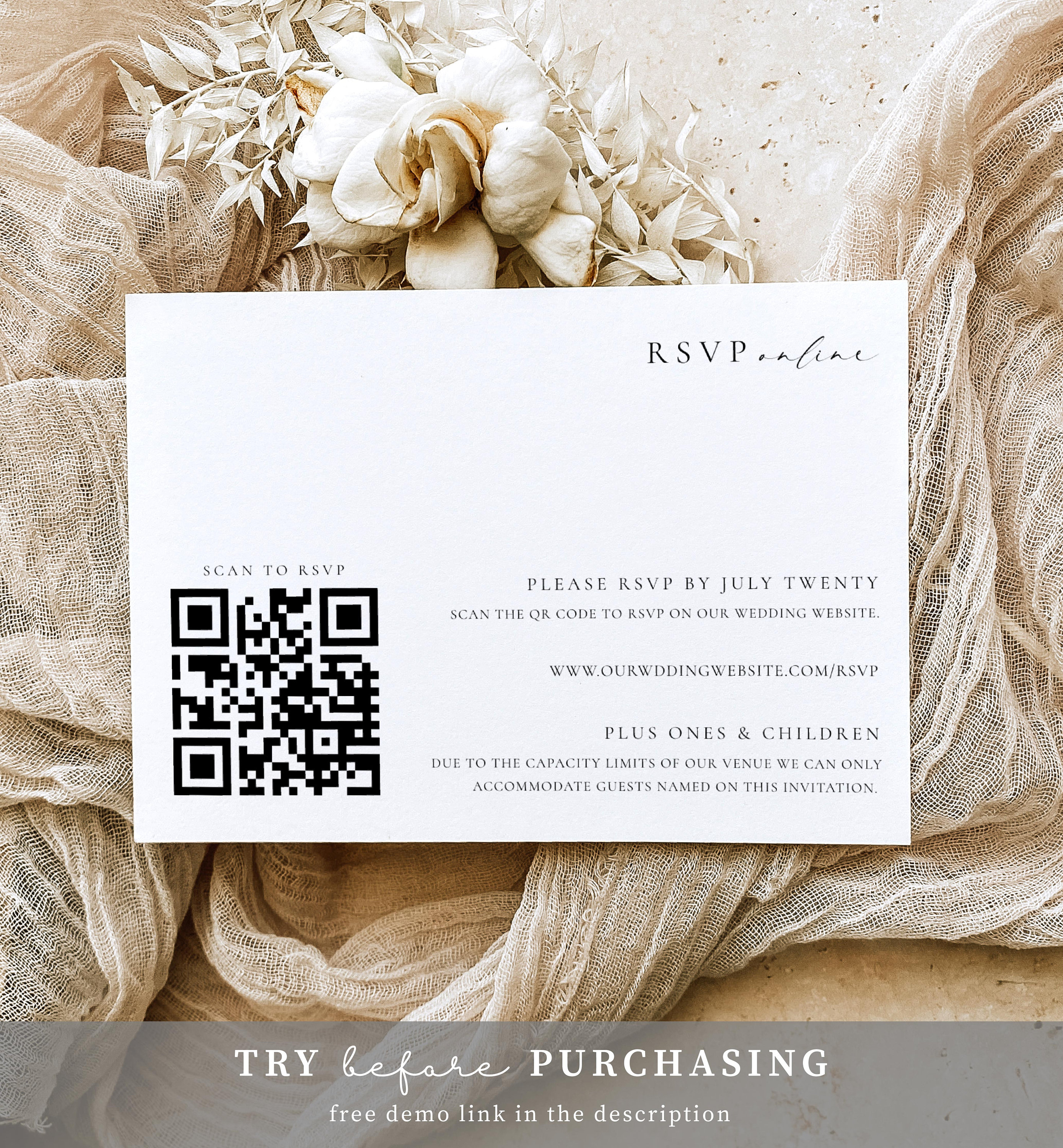 Free wedding website with qr code | Honestweddingadvice.com