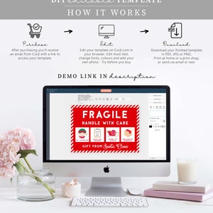 Christmas Fragile Label, Printable Santa's Workshop Fragile Shipping ...