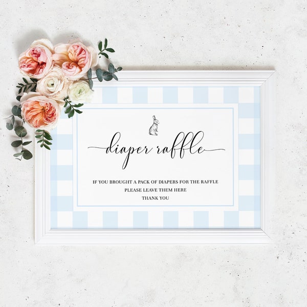 Bunny Raffle Ticket Template - Etsy