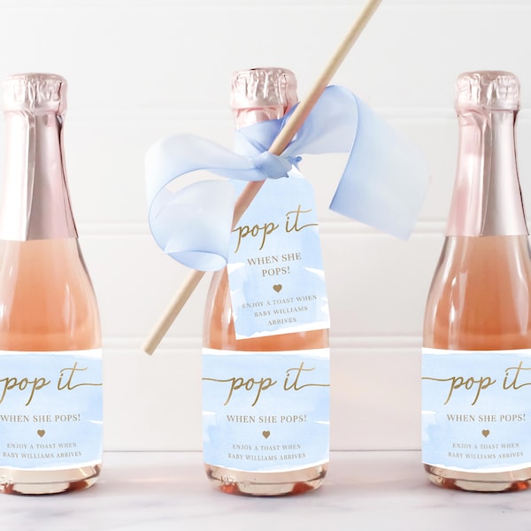 Pop When She Pops Labels - Etsy