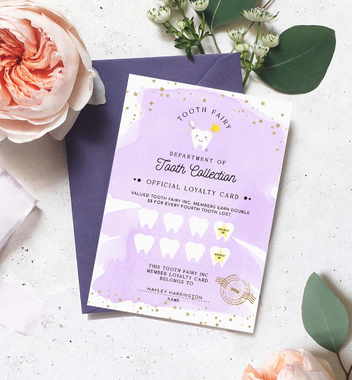 Printable Tooth Fairy Letter and Receipt, Tooth Fairy Collection ...