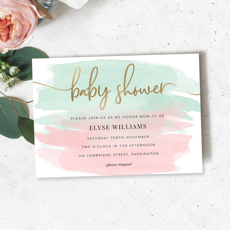 Coral Baby Shower - Etsy