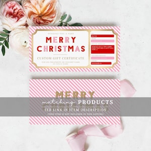 Christmas Concert Ticket Gift Voucher Template, Fully Custom Printable ...