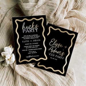 Printable Hucks Party Invitation Template, Joint Hens & Bucks Party ...
