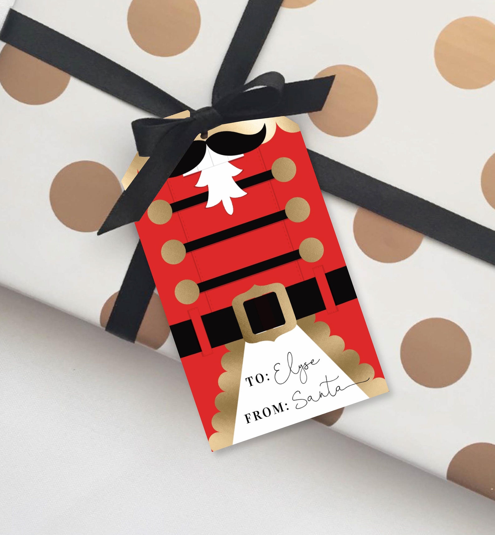 Nutcracker Christmas Gift Tags Template Nutcracker Solider - Etsy