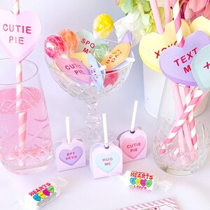Printable Valentine's Day Lollipop Tags Template, Sweetheart Candy ...