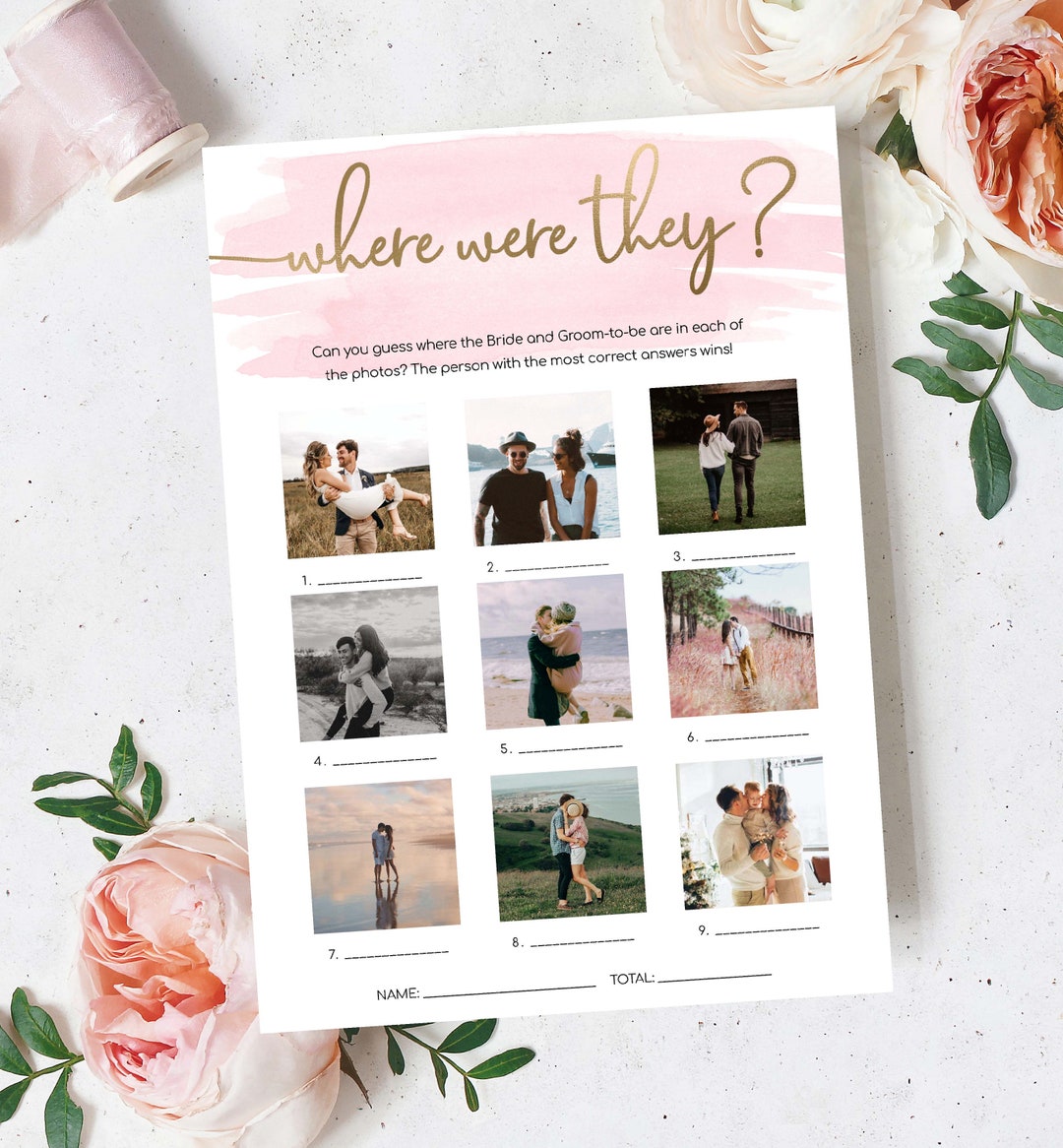 Where Were They Photo Game, Printable Holiday Destination Photo ...