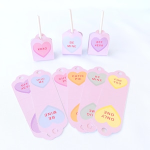 Printable Valentine's Day Lollipop Tags Template, Sweetheart Candy ...