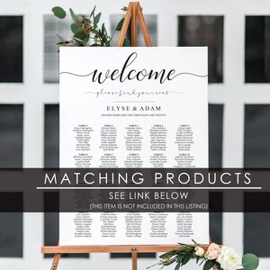 Printable 6 Long Table Seating Chart, Printable Editable Wedding Table ...
