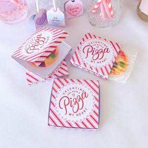 Pizza My Heart Valentine's Day Pizza Box Template, Candy Pizza ...