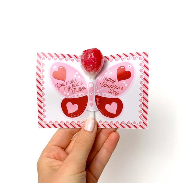 Butterfly Valentine - Etsy