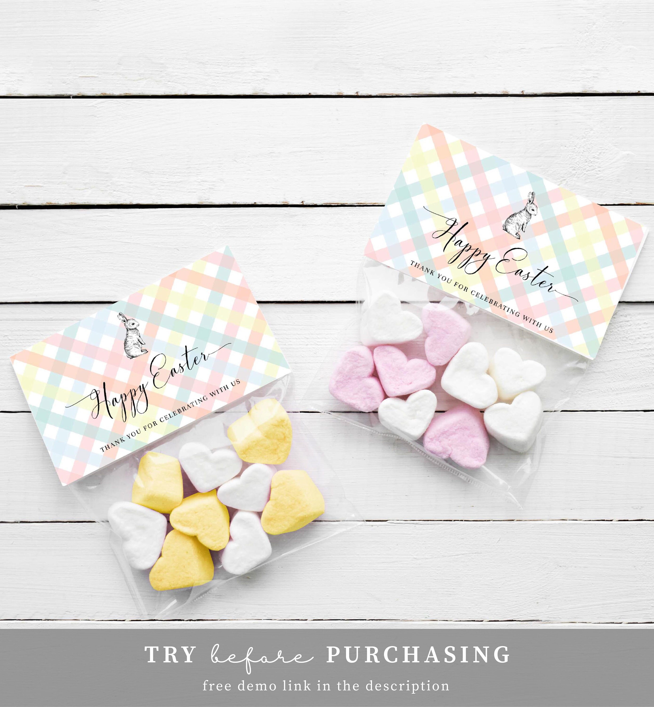 Printable Easter Favor Bag Topper, Editable Easter Egg Favor Bag Topper ...