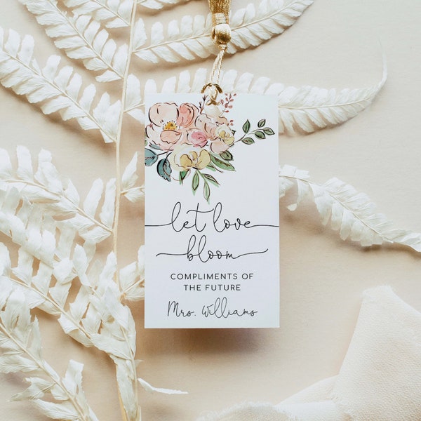 Bridal Shower Tag for Flower Bar - Etsy