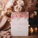 Printable Flower Bar Sign, Hot Pink Peony Floral (digital Download ...