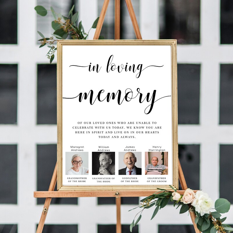 Memorial Photo Sign - Etsy