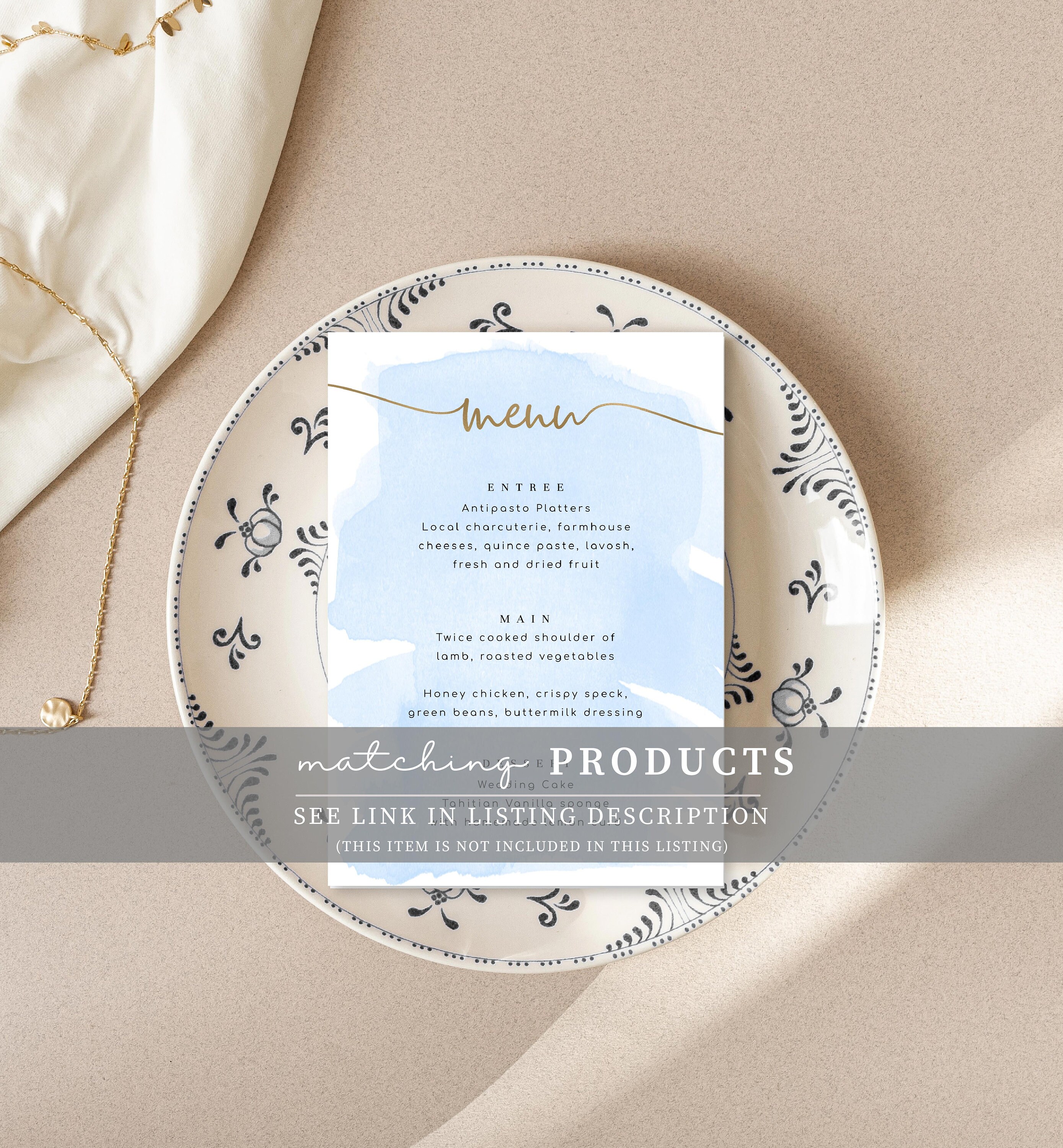 Printable Table Numbers Blue Watercolour Table Numbers with | Etsy