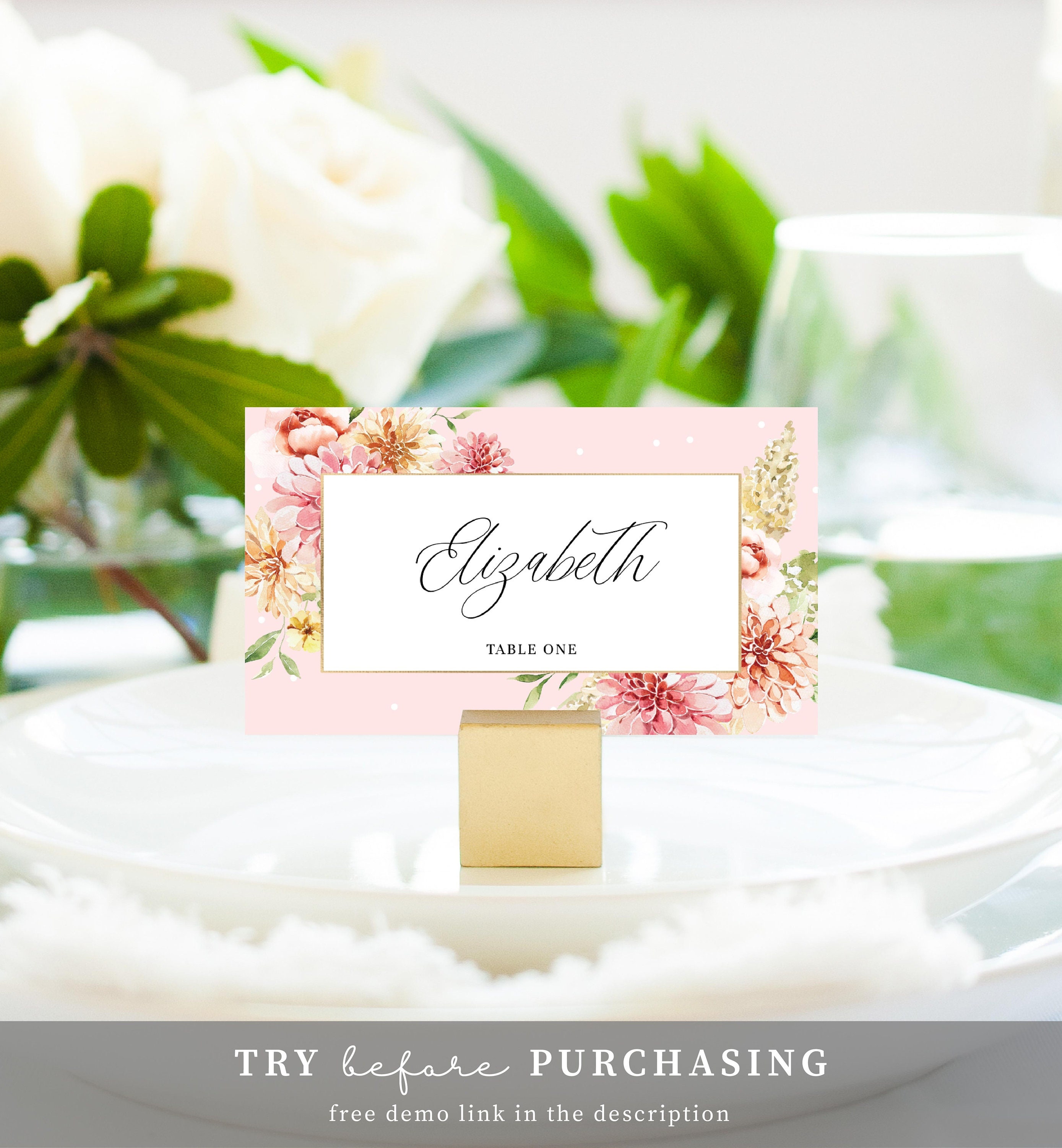 Place Cards Paper & Party Supplies Invitations & Announcements name ...