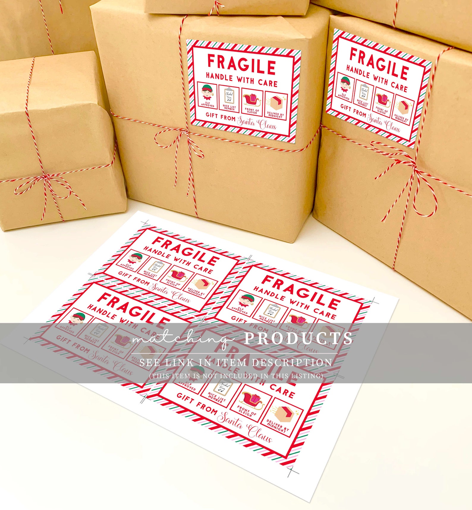 Printable Delayed Delivery Notice, Lost Christmas Present Note, Running ...