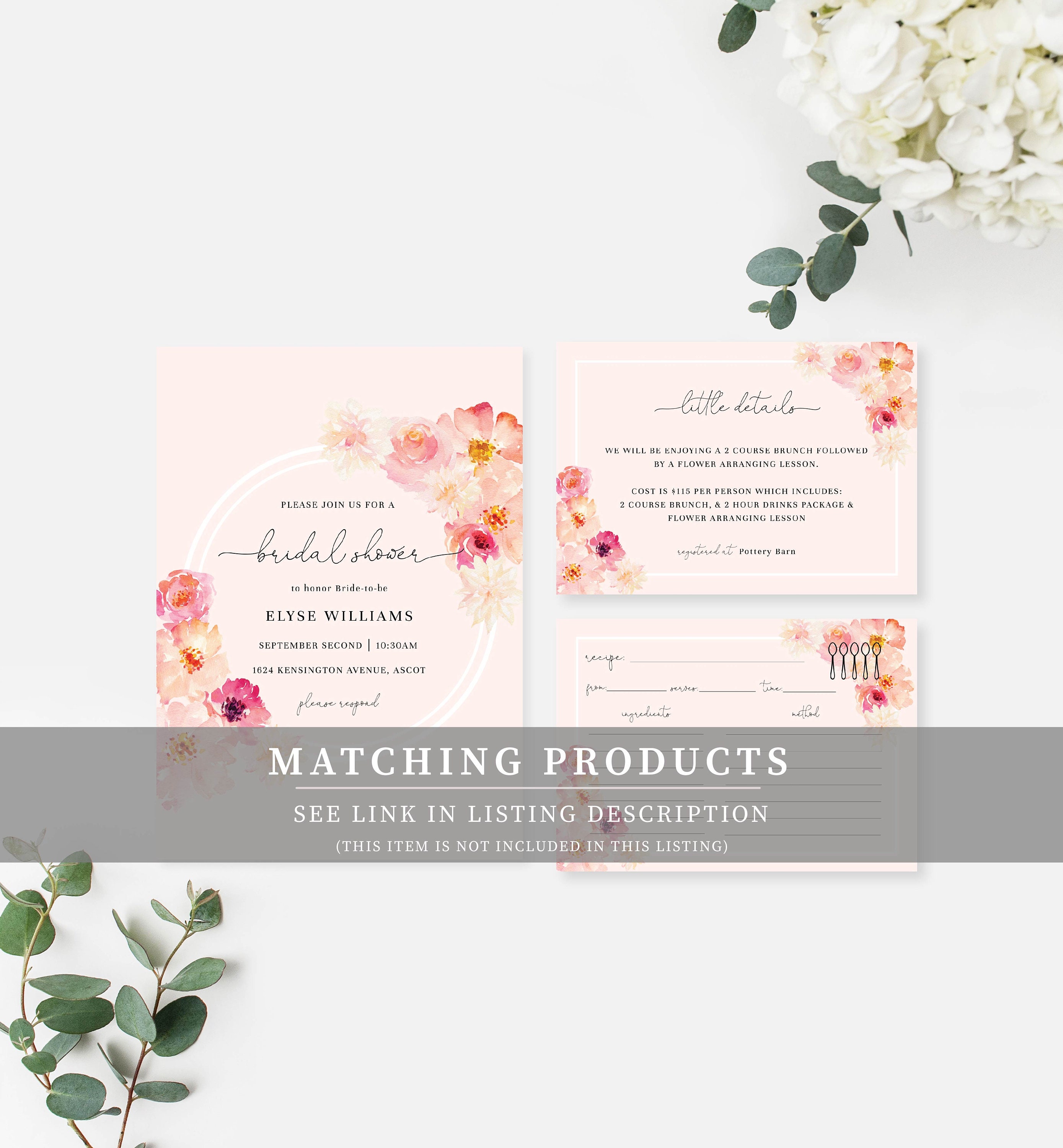 Printable Bridal Shower Custom Text Sign Editable Template | Etsy