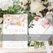 Printable Spring Floral Menu and Games Booklet, Printable Bridal Shower ...