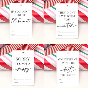 Printable Funny Christmas Gift Tag, Cheeky Punny Christmas Gift Tags ...