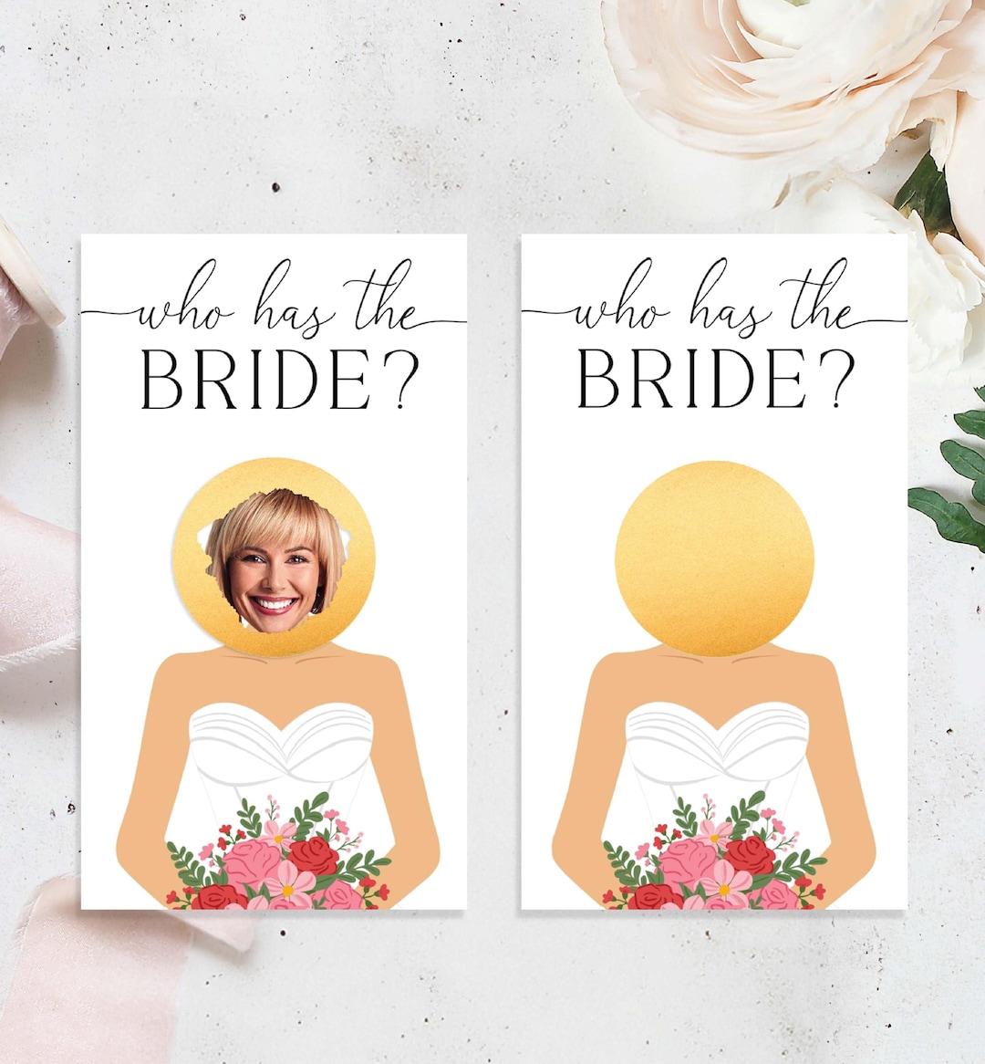 Celebrity Who Has the Bride Printable Bridal Shower Game, Scratch-off ...