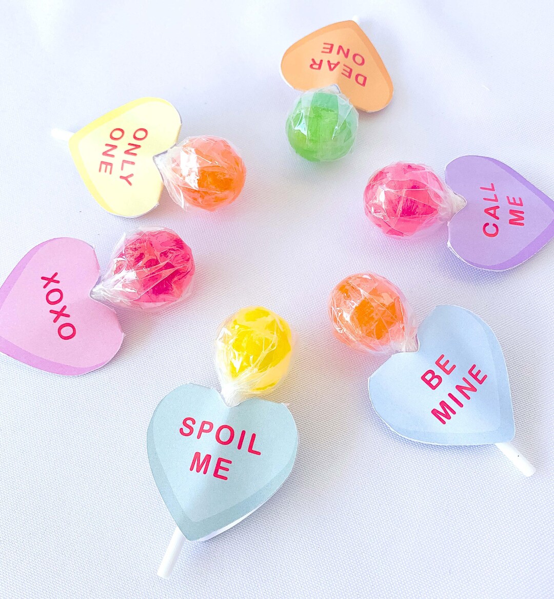 Printable Valentine's Day Lollipop Tags Template, Sweetheart Candy ...