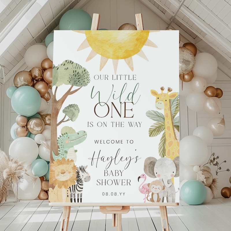 Wild One Welcome Sign - Etsy