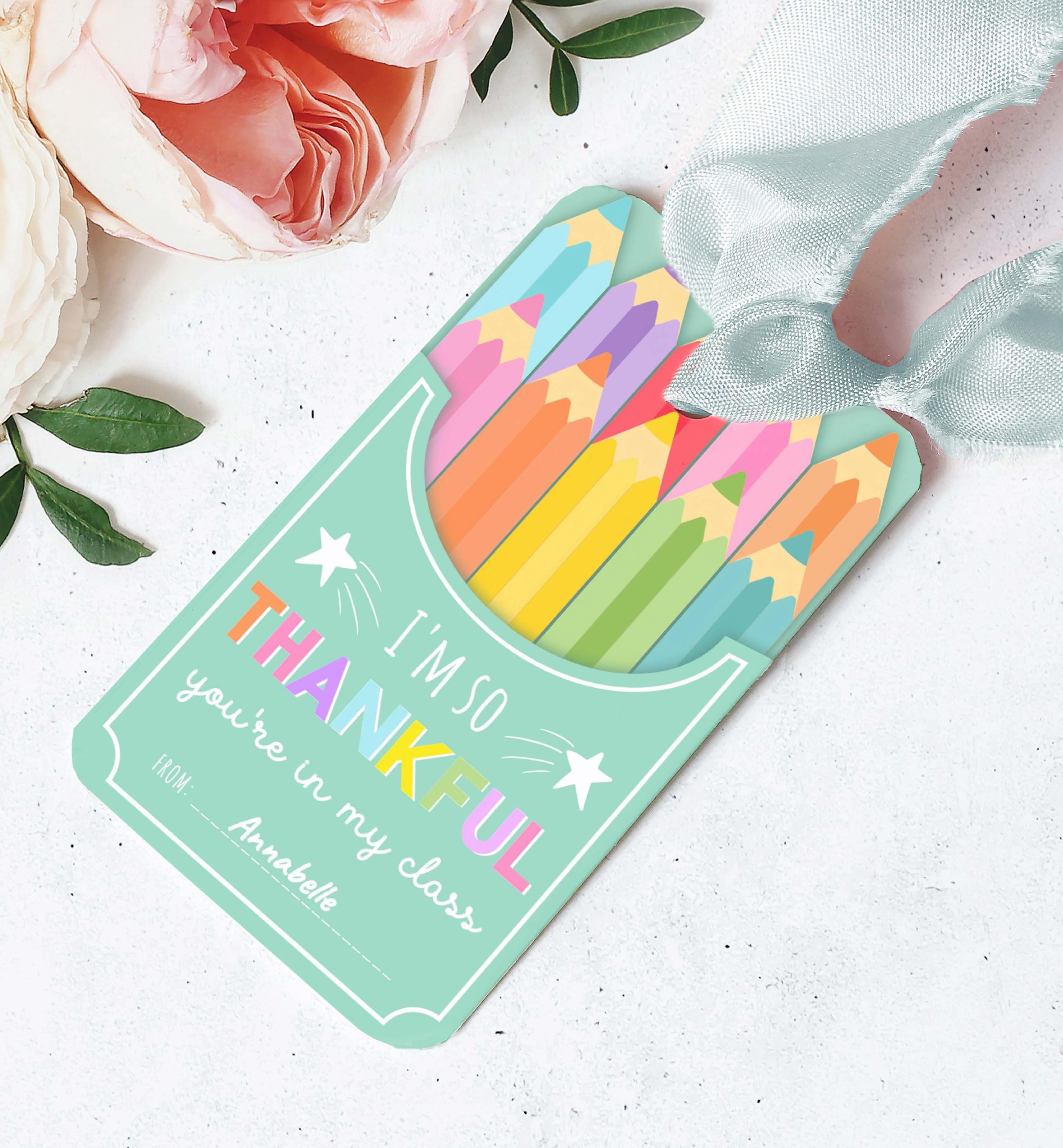 Printable Back to School Gift Tag Template: Teacher Thank You (2" X 3.5 ...