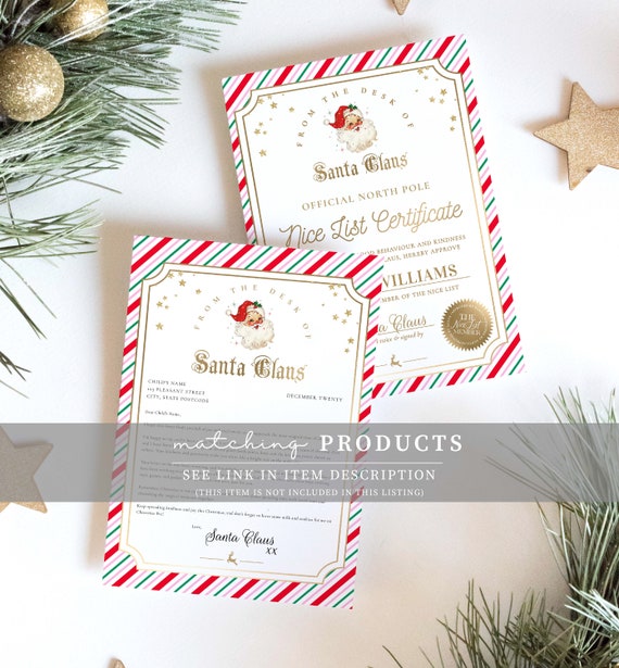 Printable Santa Cheque