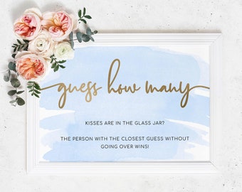 Guess How Many Sign | Etsy