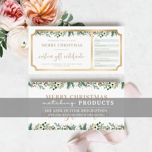 Christmas Cheque Template, Fake Bank Cheque Gift Voucher, Custom ...