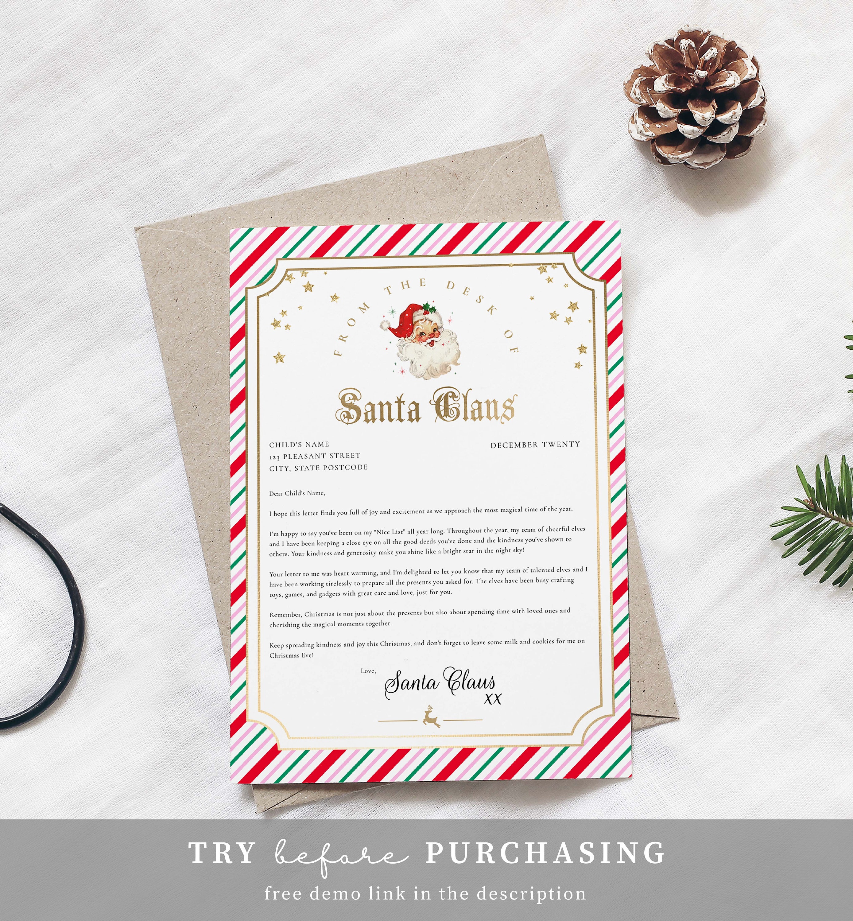 Letter From Santa Template