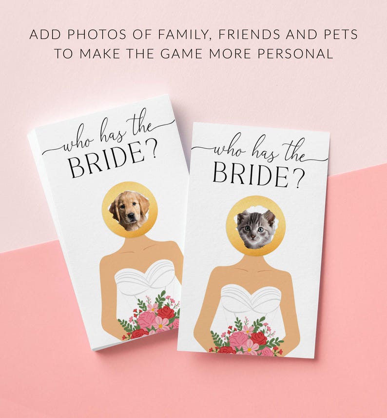 Printable Bridal Shower Game, Celebrity Find the Bride Scratch-off ...