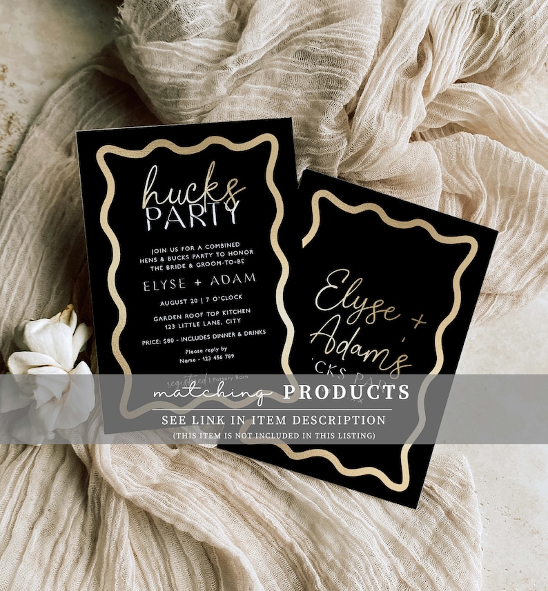 Printable Bachelor Party Invitation Template, Bucks Party Evite, Wave ...