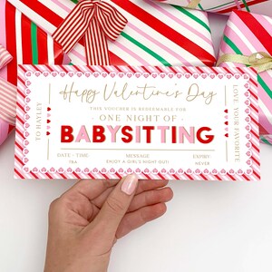 Babysitting Custom Gift Voucher Template, Printable Childminding Gift ...