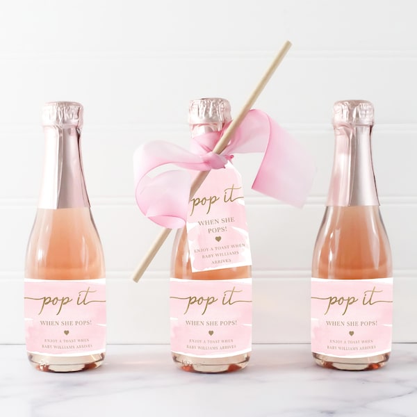 Baby Shower Wine - Etsy