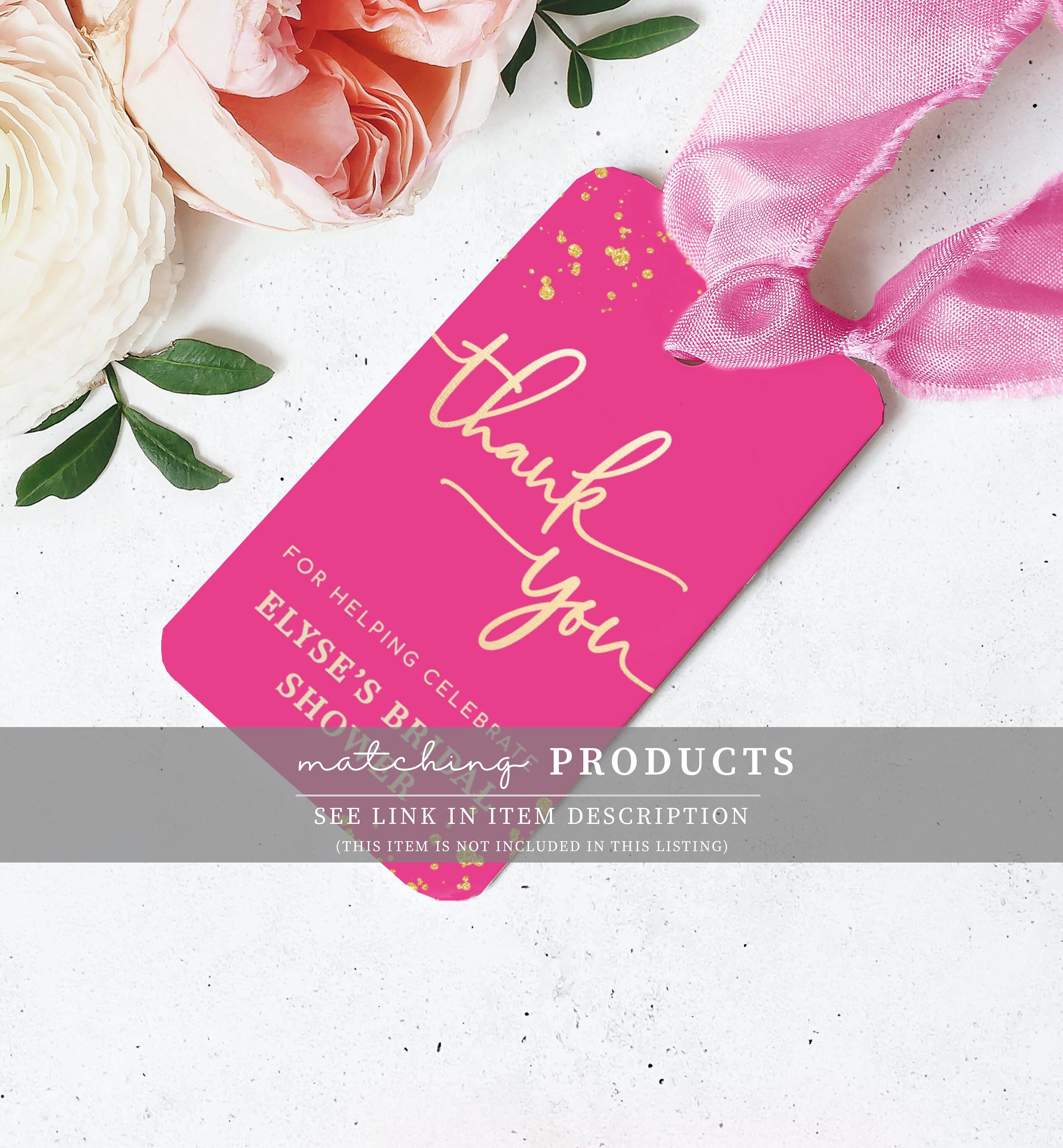 Editable Welcome Sign, Hot Pink Gold Printable Girls Birthday Welcome ...