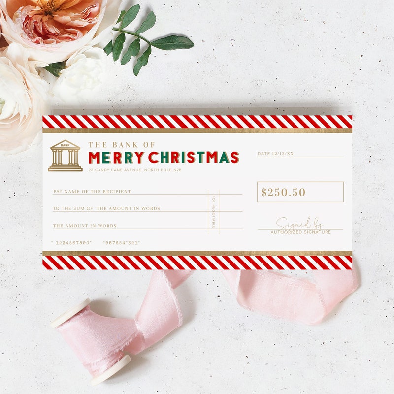 Cheque Present - Etsy UK