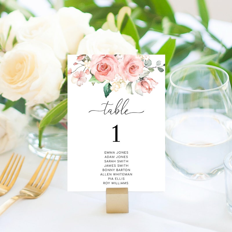 Floral Numbers - Etsy