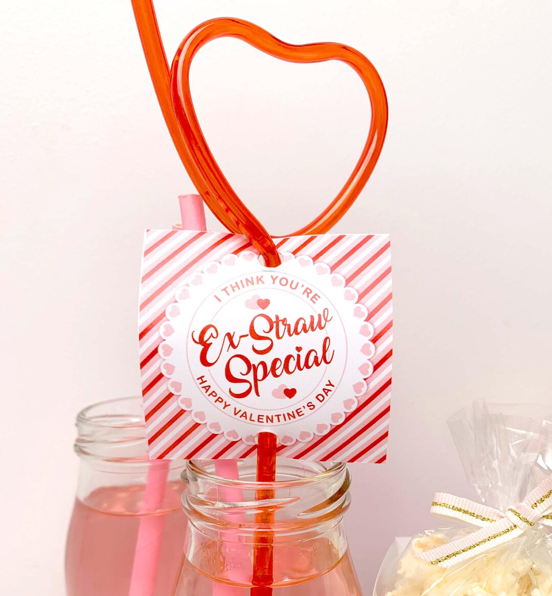 I Think You're Ex-straw Special Valentine's Day Tag, Printable ...