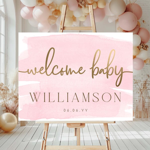 Welcome Baby Sign - Etsy