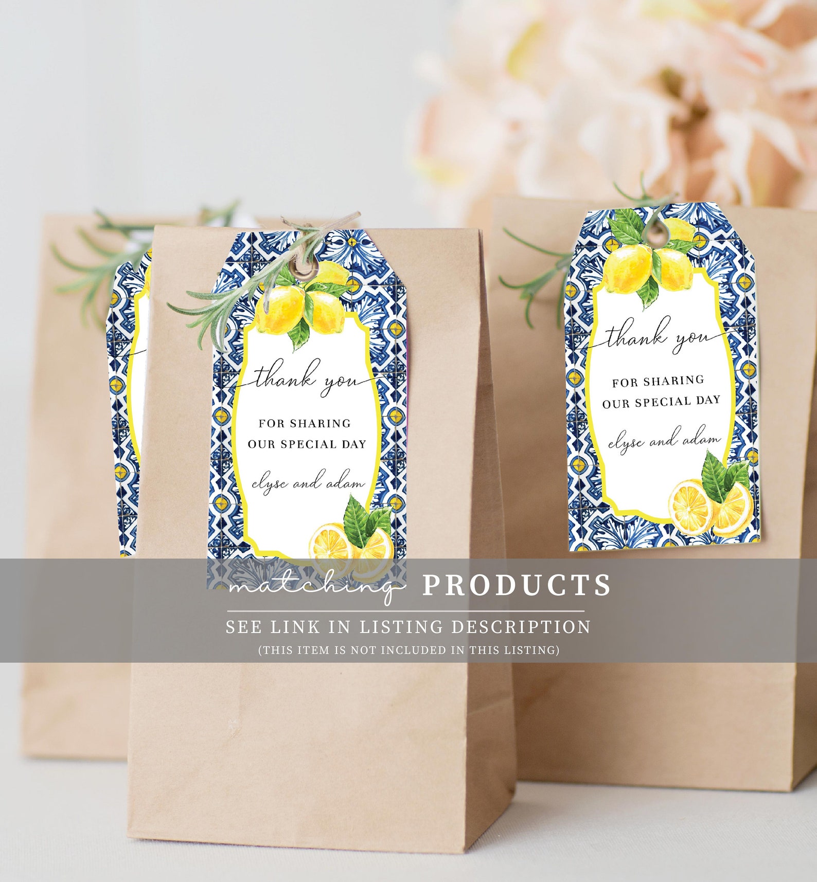 Positano Blue Tile Lemon Signature Drinks Sign Signature - Etsy