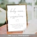 Baby Name Suggestions Card and Sign, Modern Minimalist Baby Name Ideas ...