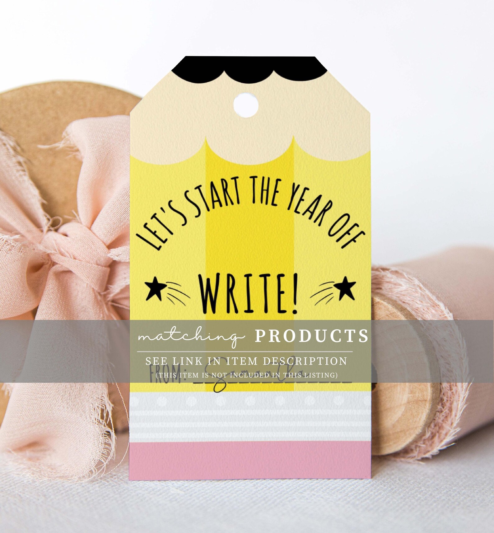 Printable Pencil Teacher Appreciation Tag Template, the Influence of an ...
