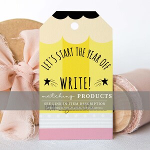 Printable Pencil Teacher Appreciation Tag Template, the Influence of an ...